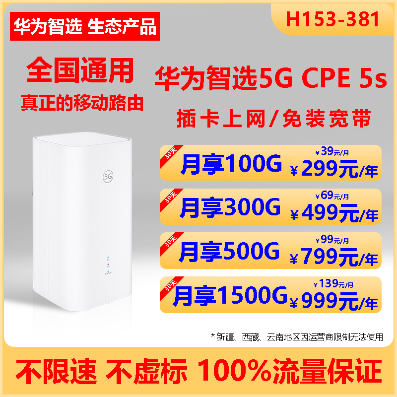 华为智选5G CPE 5s H153-381